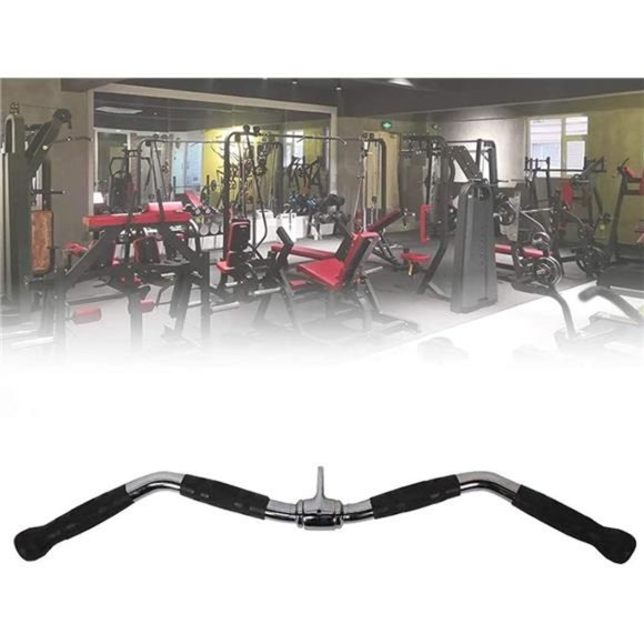 Other | Lat Bar Cable Machine Attachment Curl Pulldown Bar With Full ...